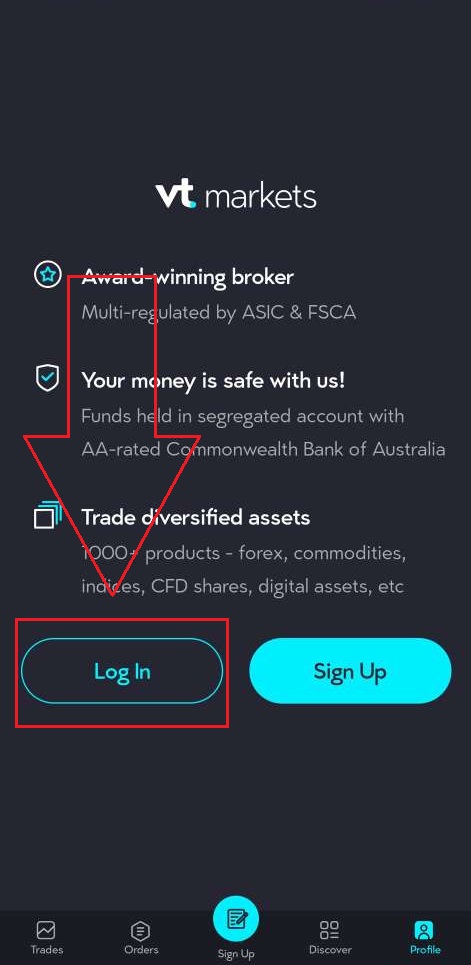 Why does my VT Markets App connection keep loading or showing "invalid ...