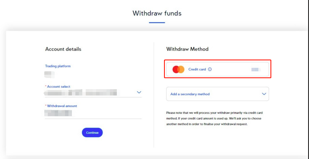 How do I withdraw via Credit card/ Debit card methods? – VT Markets Help Centre